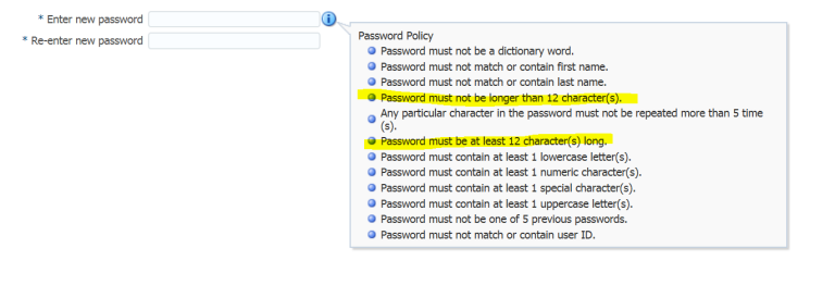 pswd rqmts – Internet Zillionaire